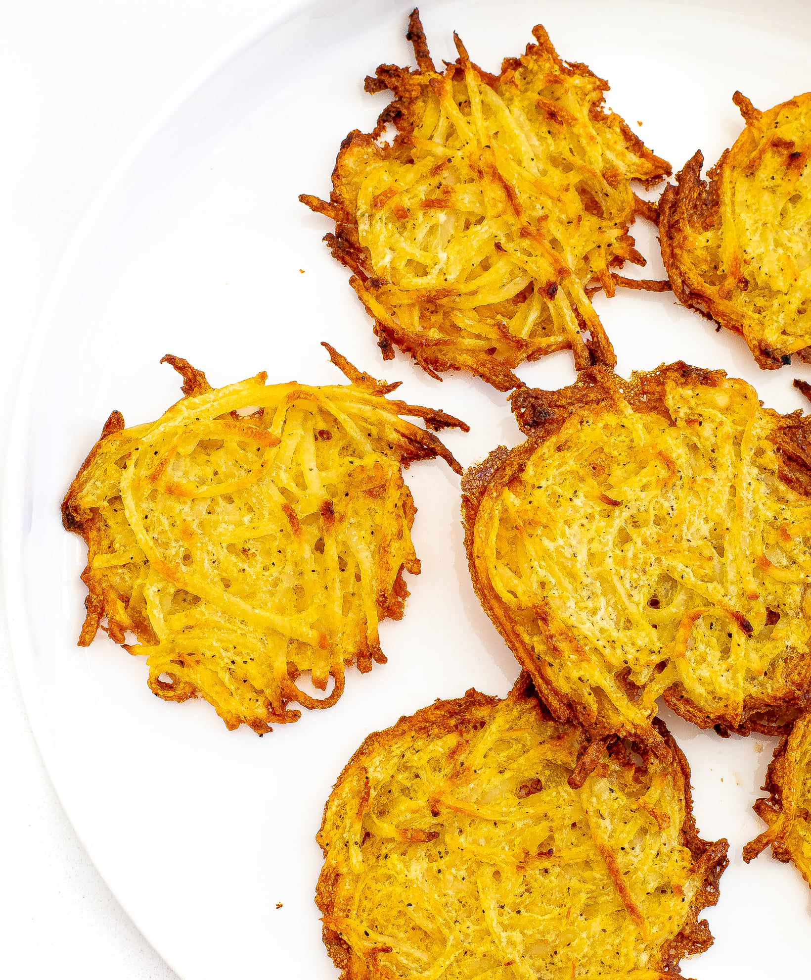 Potato Pancakes (Baked not fried, super crispy!) - Chef Savvy
