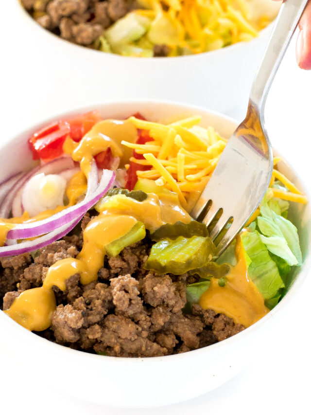 Burger In A Bowl - Chef Savvy