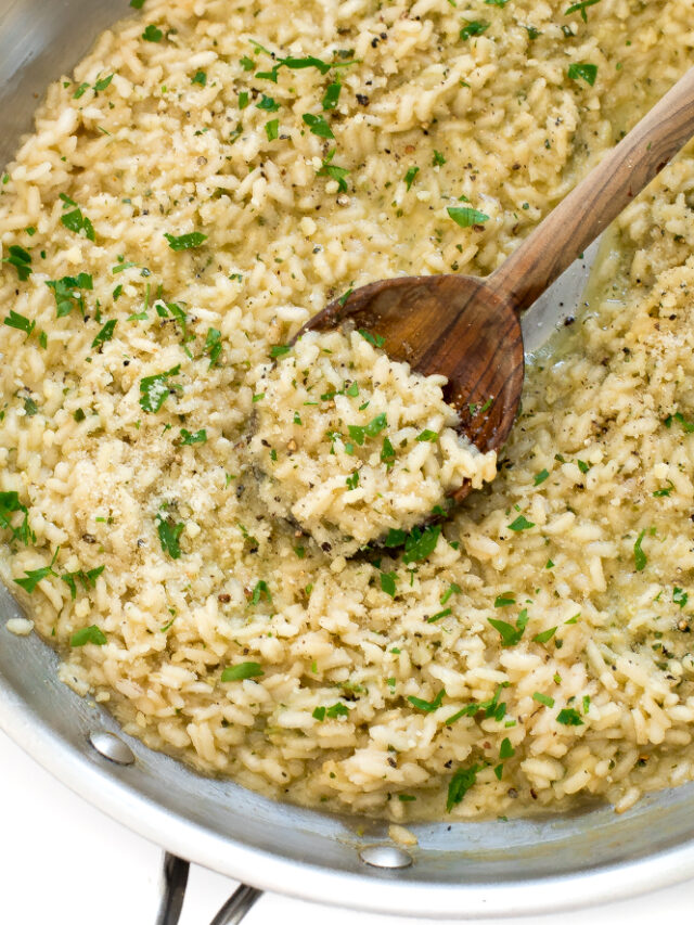 Pesto Risotto - Chef Savvy