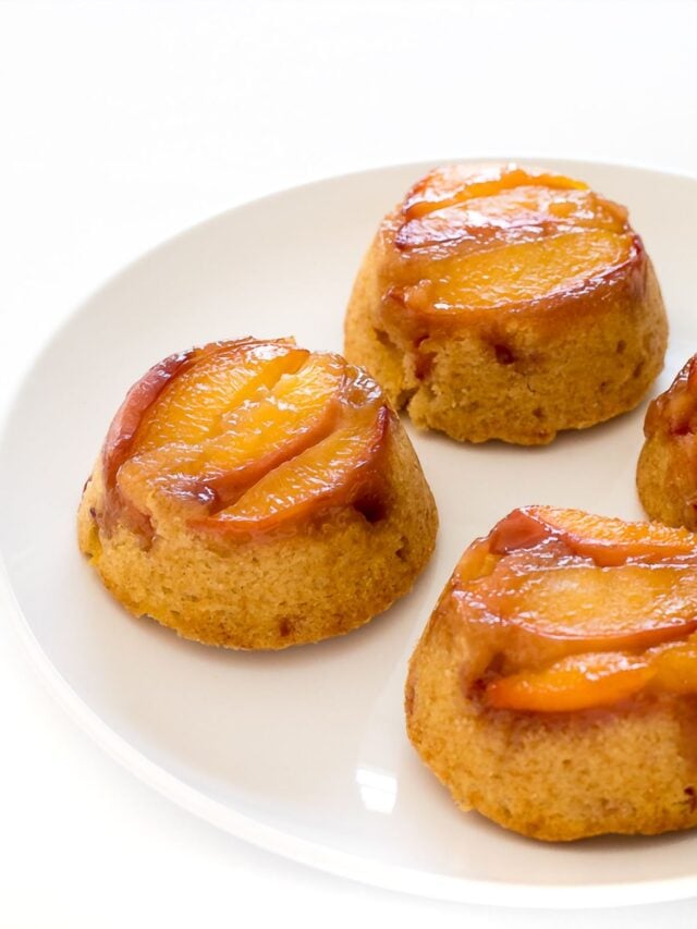 Peach Upside Down Cakes - Chef Savvy